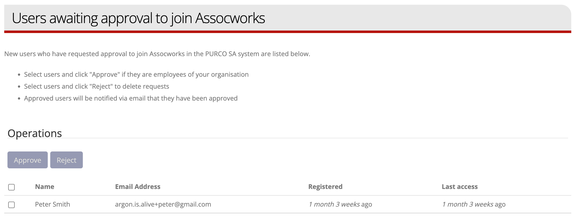 Approving Users - PURCO SA Member Guide